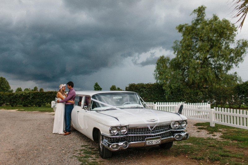 Mud cakes to married: Alyce & Paul's colourful country wedding